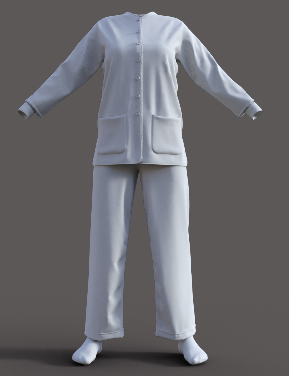 dForce Comfy Pajama Set for Genesis 9, 8, and 8.1 | Daz 3D