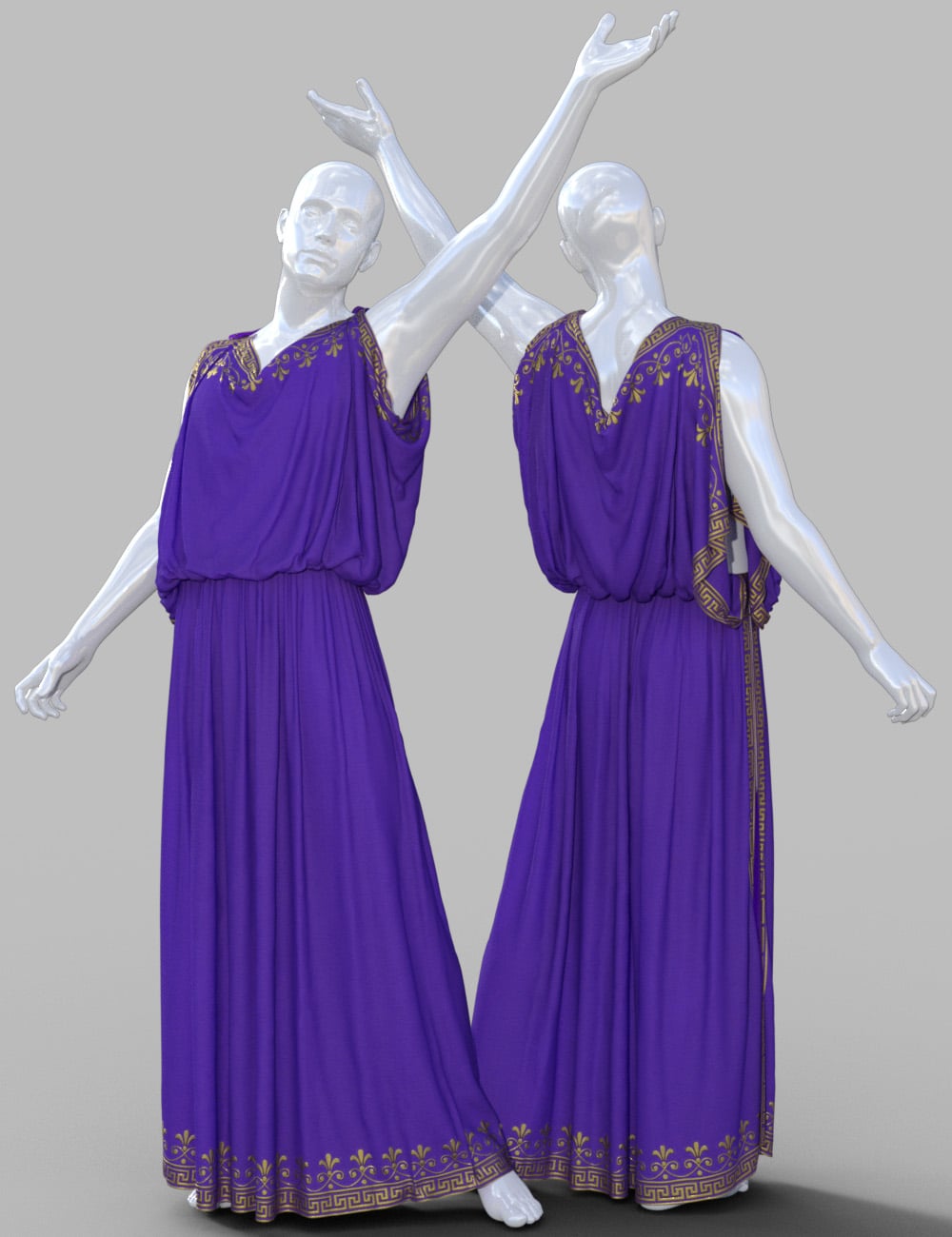 dForce Classical Chitons for Genesis 9 and 8 | Daz 3D