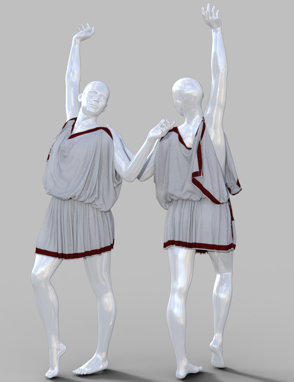 dForce Classical Chitons for Genesis 9 and 8 | Daz 3D