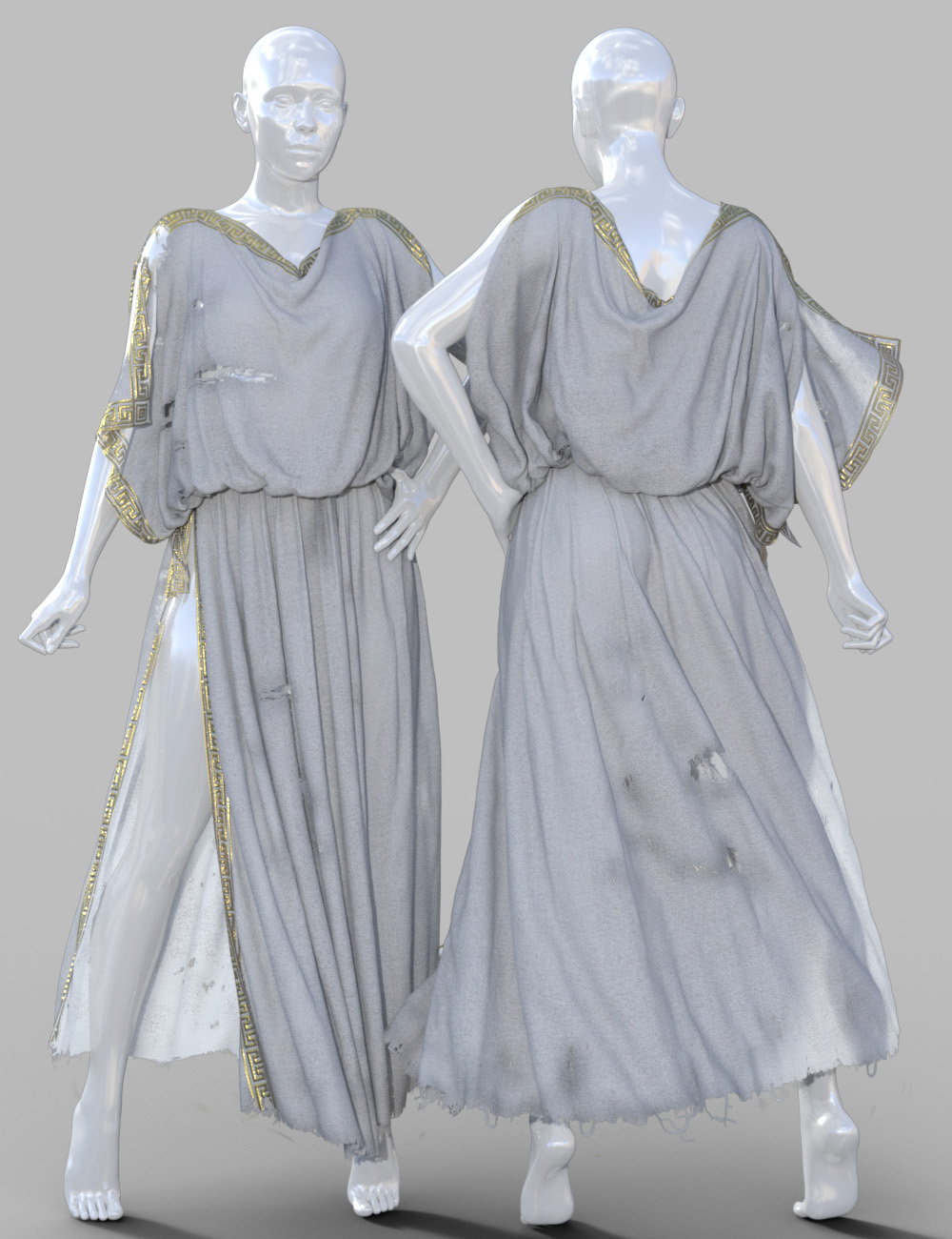 dForce Classical Chitons for Genesis 9 and 8 | Daz 3D