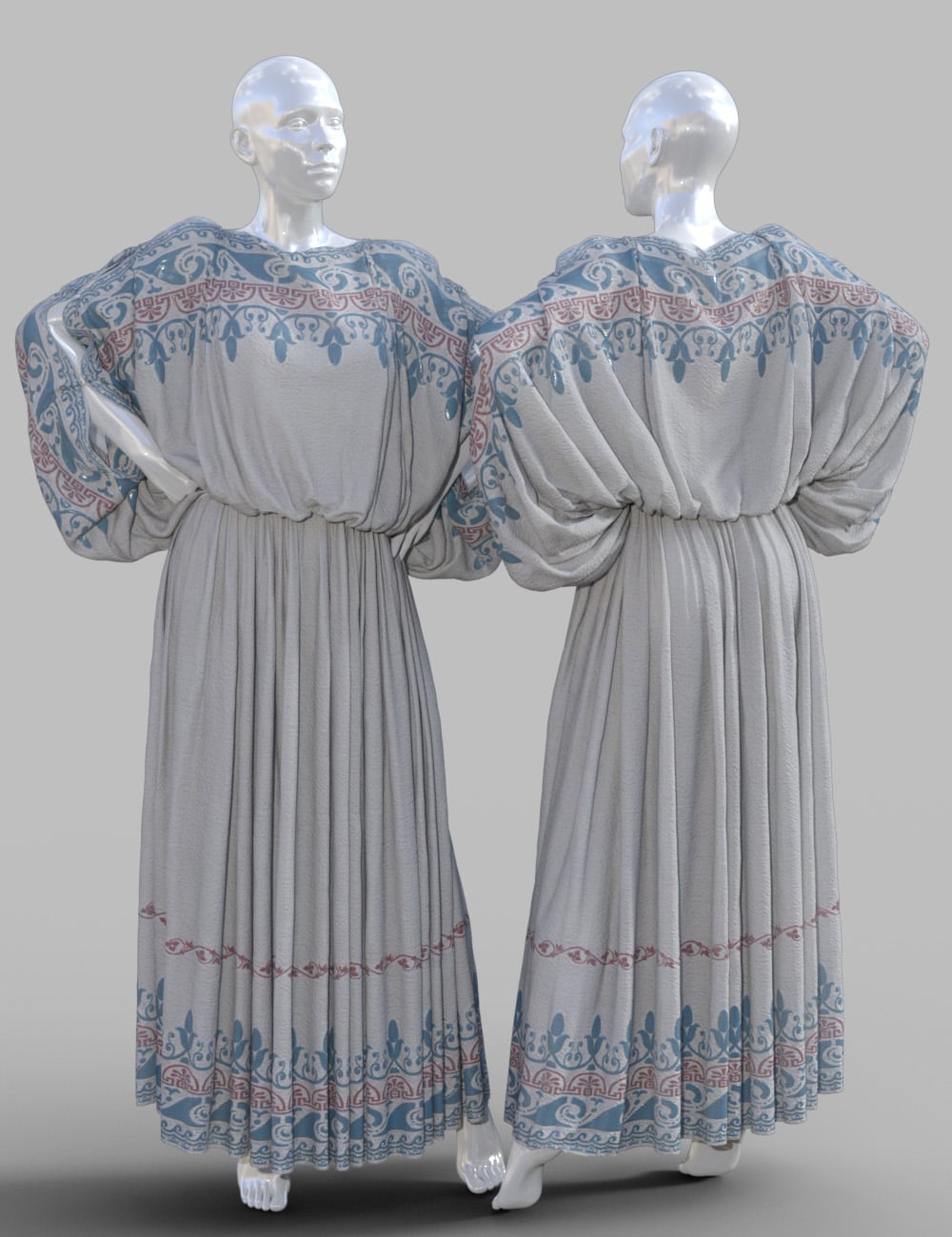 dForce Classical Chitons for Genesis 9 and 8 | Daz 3D