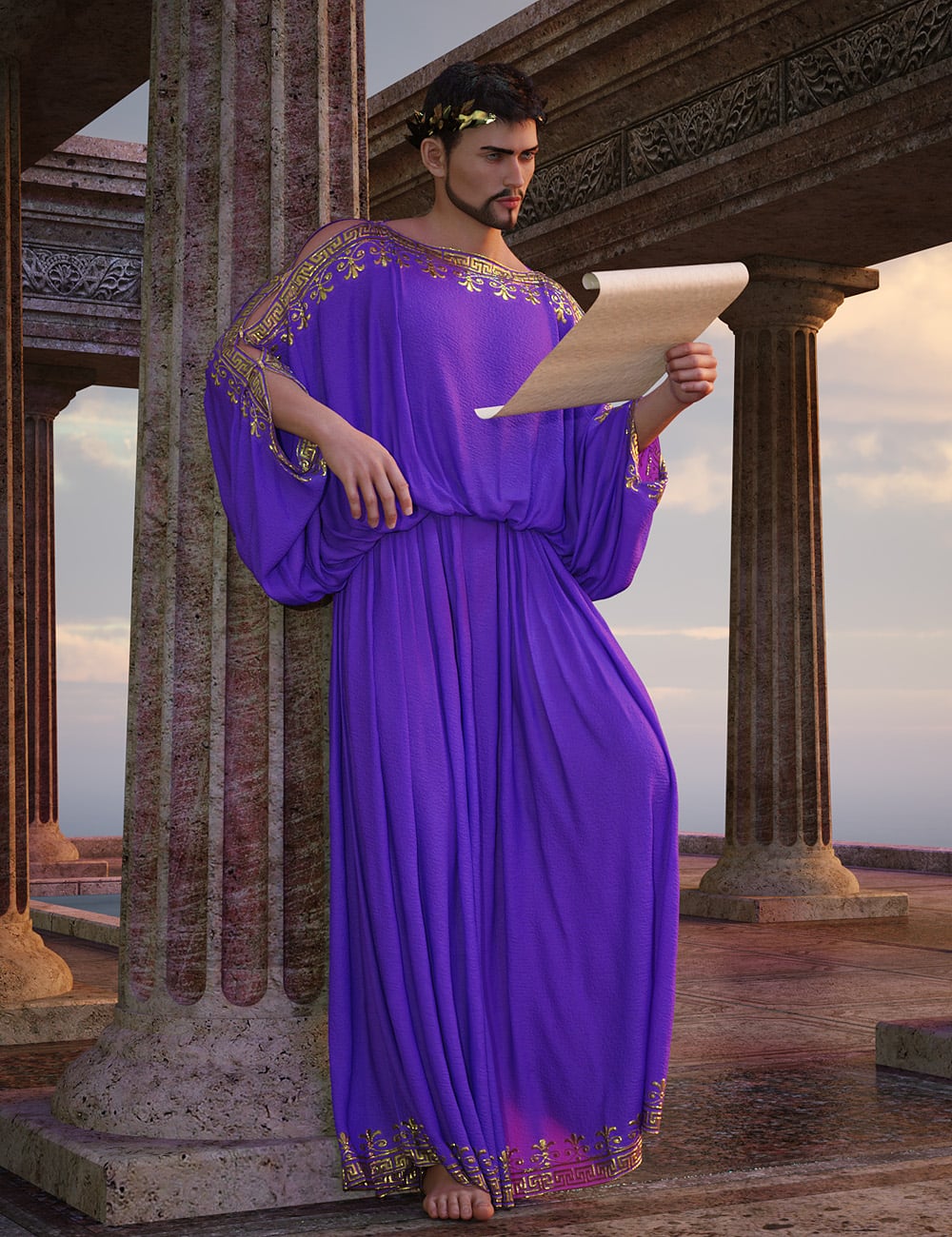 dForce Classical Chitons for Genesis 9 and 8 | Daz 3D