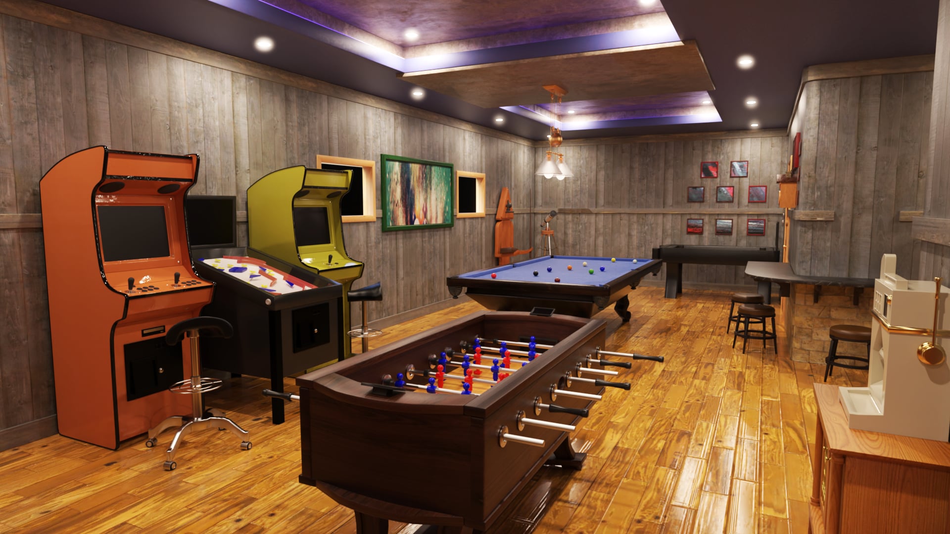 Underground Game Room | Daz 3D