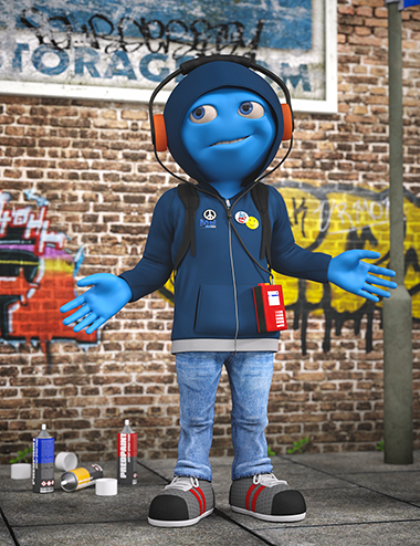 Mister Bobble dForce Teen Clothes | Daz 3D