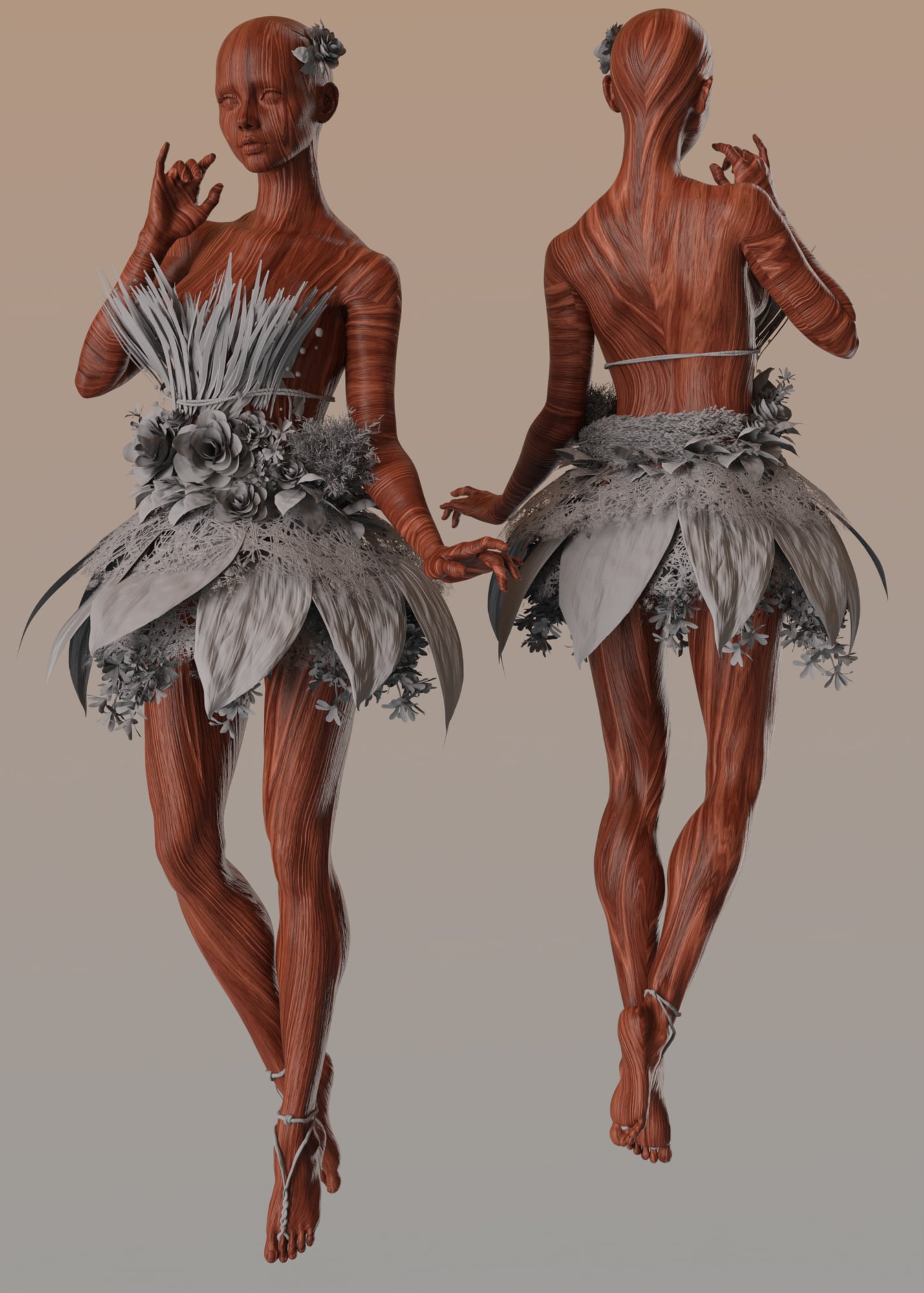 Feya Floral Fairy Outfit for Genesis 8, 8.1, and 9 | Daz 3D