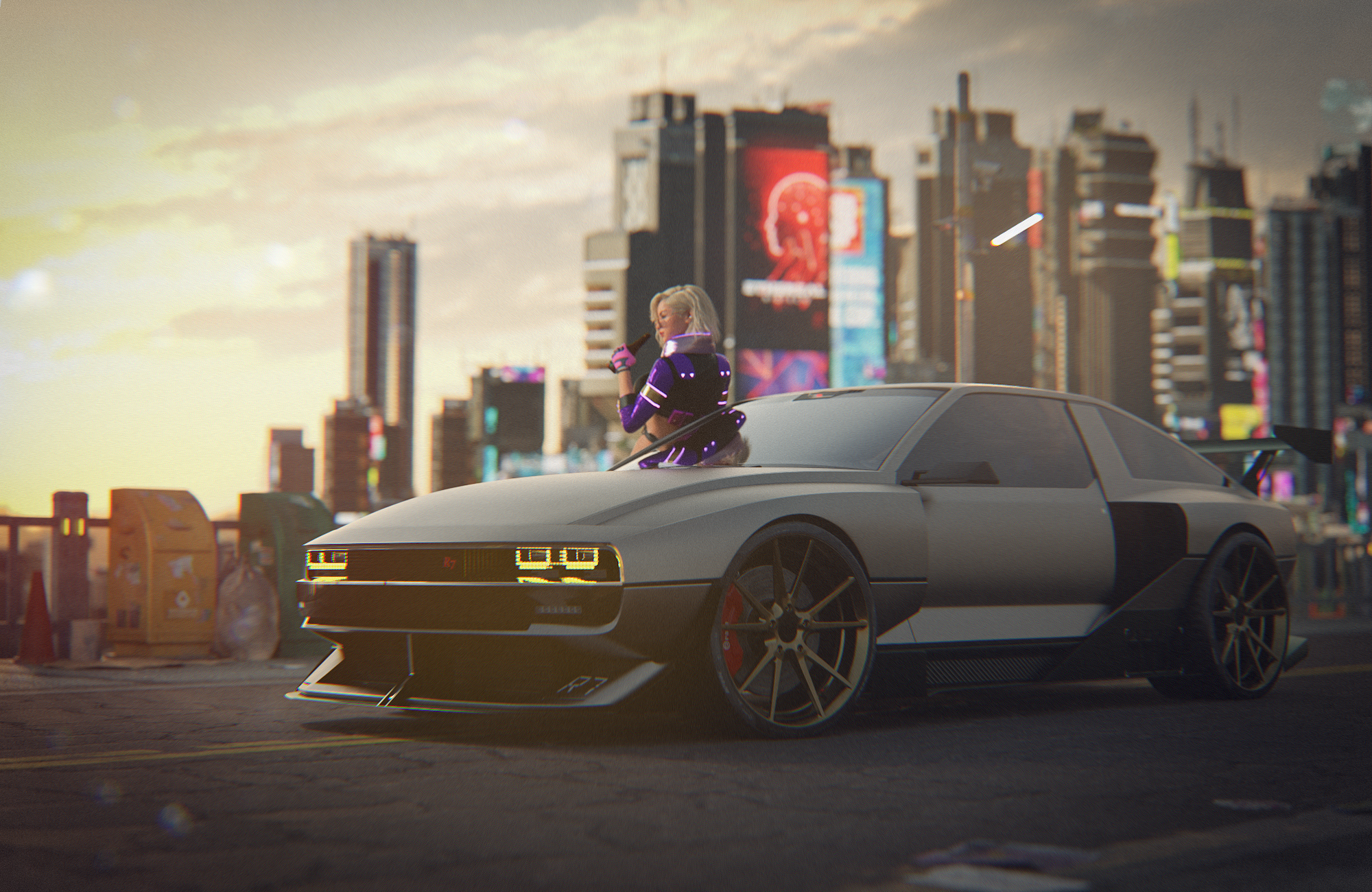 Cyberpunk Coupe Car | Daz 3D