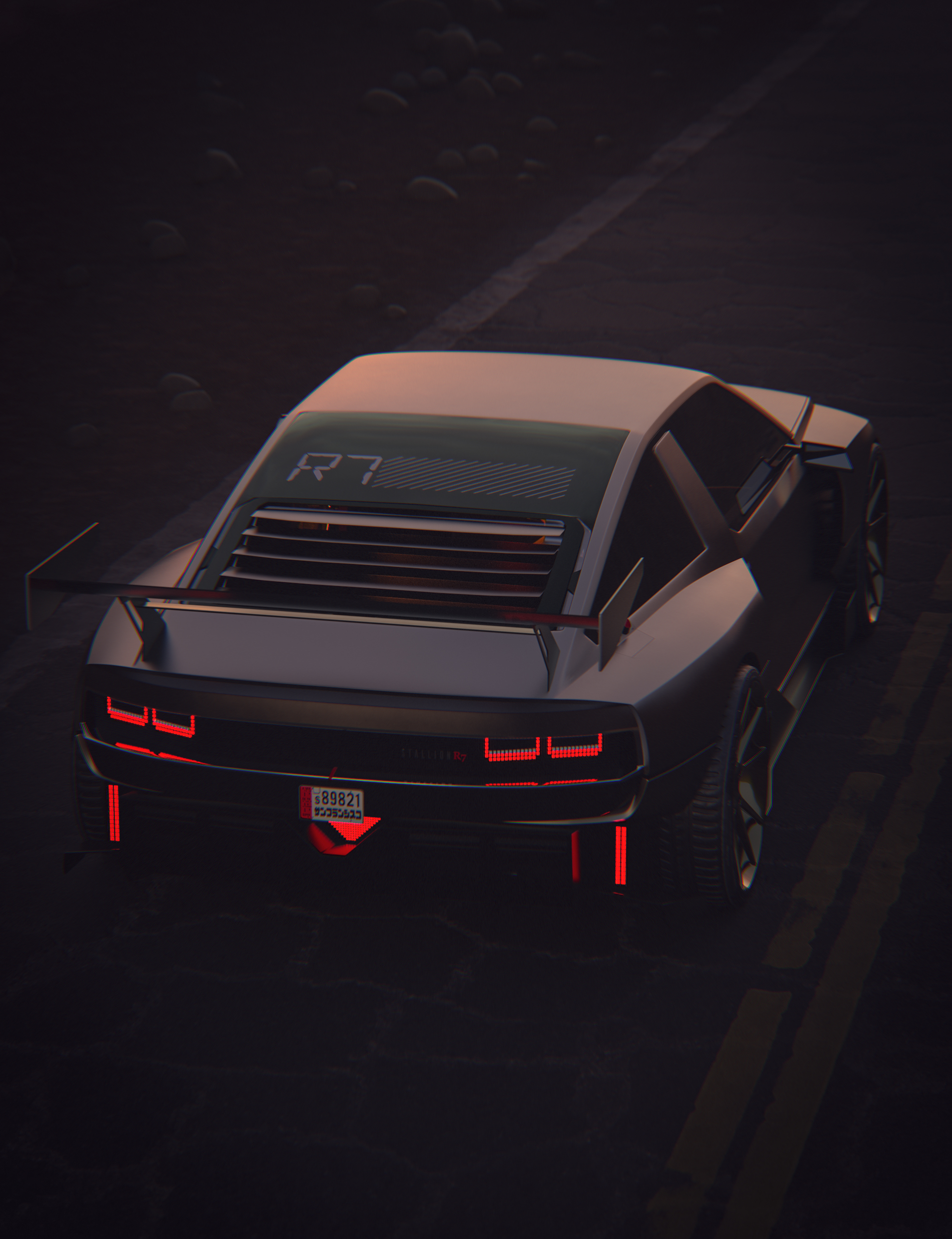 Cyberpunk Coupe Car | Daz 3D