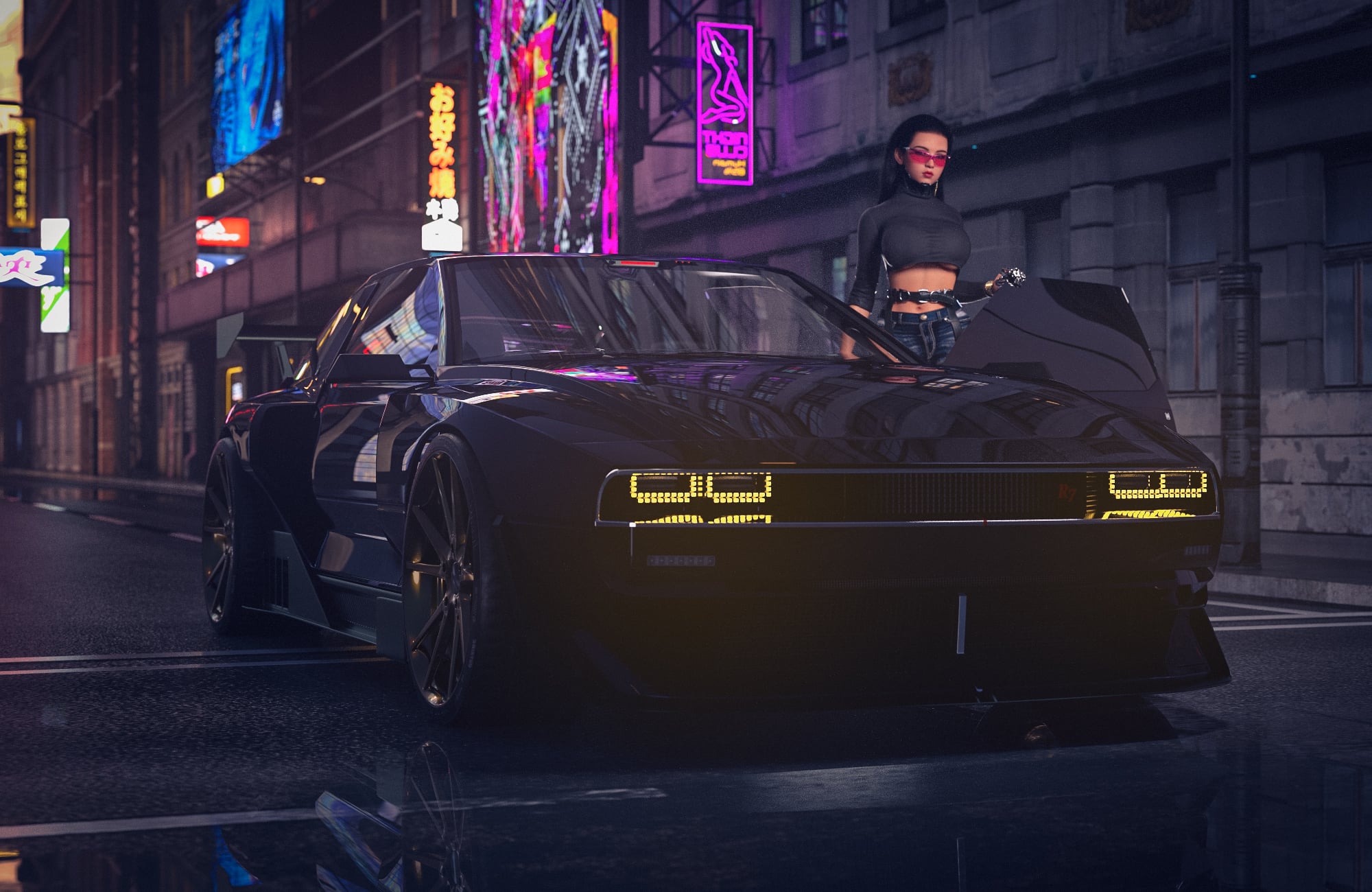 Cyberpunk Coupe Car | Daz 3D