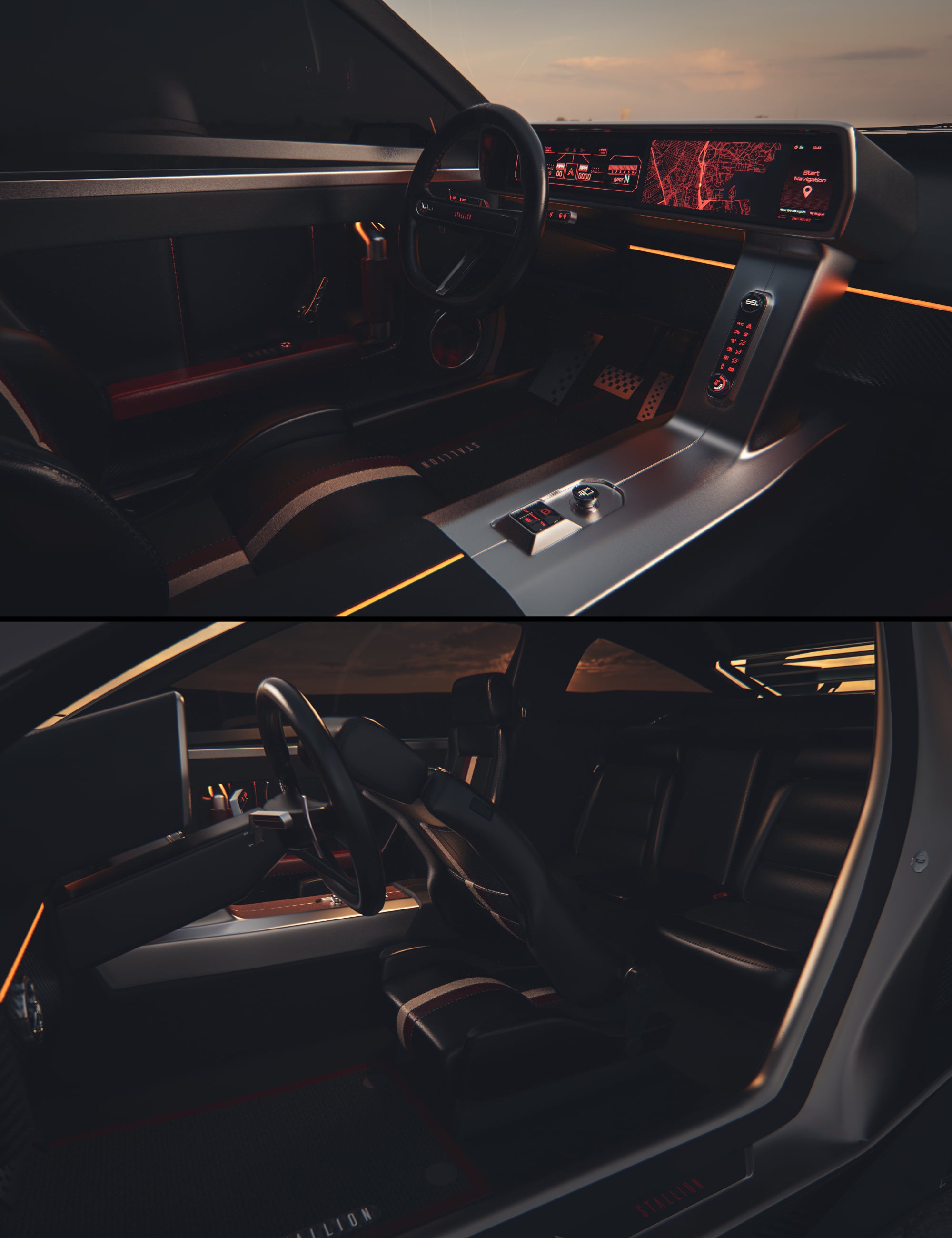 Cyberpunk Coupe Car | Daz 3D