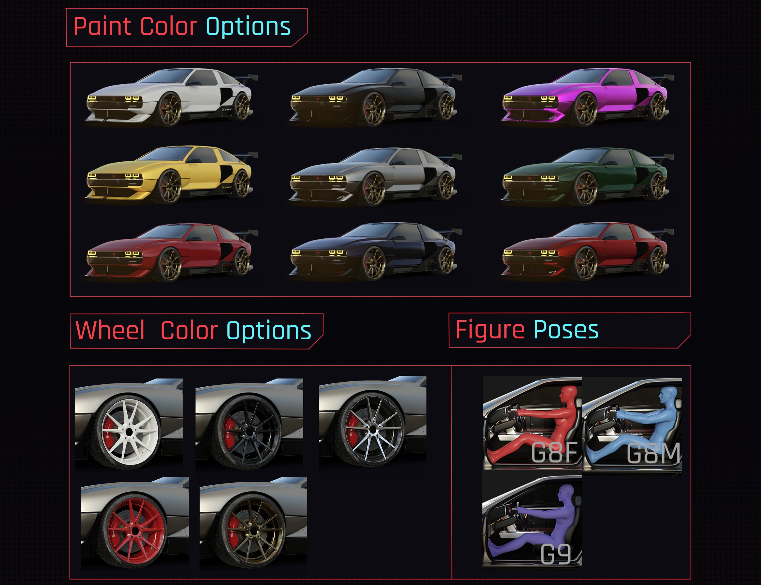 Cyberpunk Coupe Car | Daz 3D