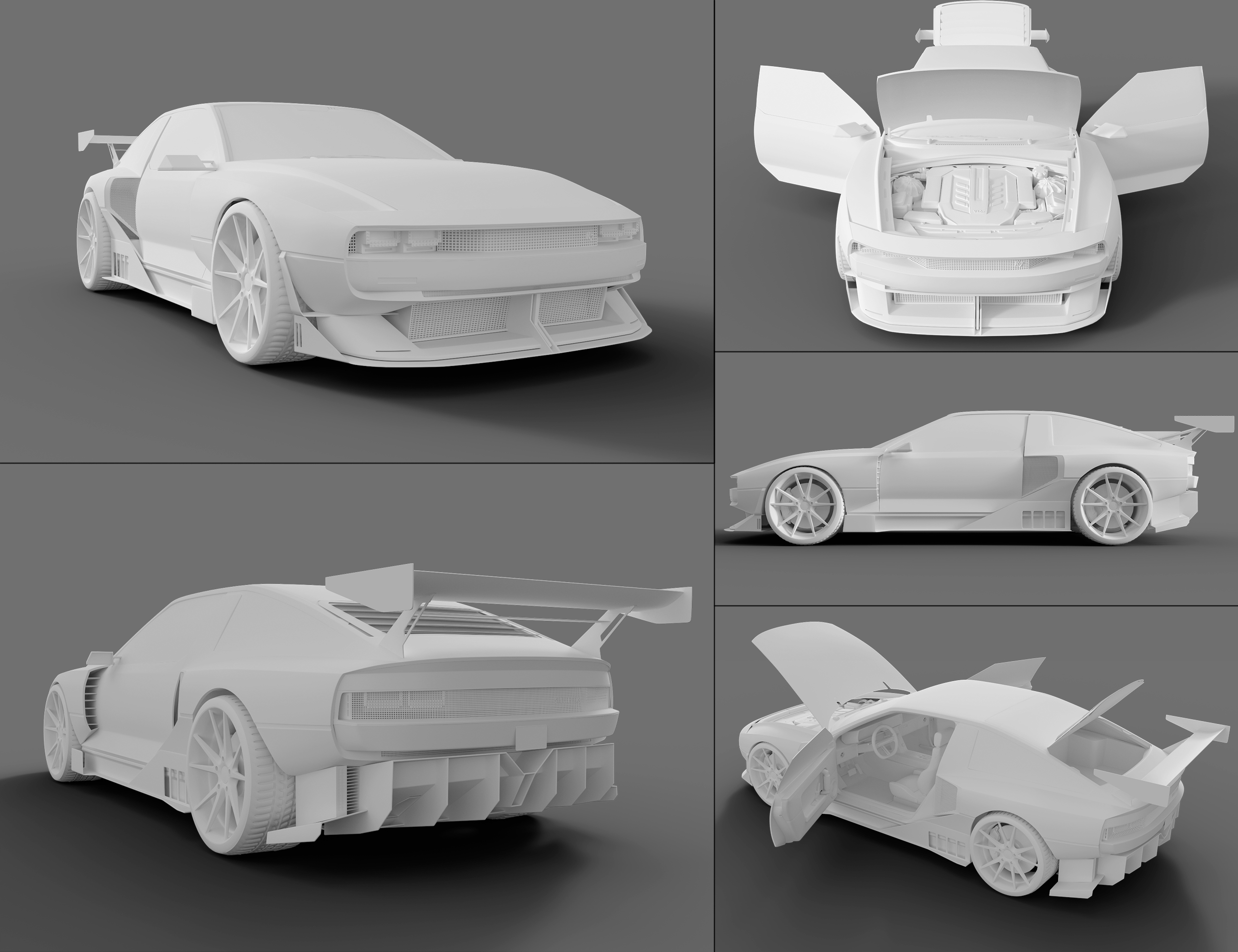 Cyberpunk Coupe Car | Daz 3D