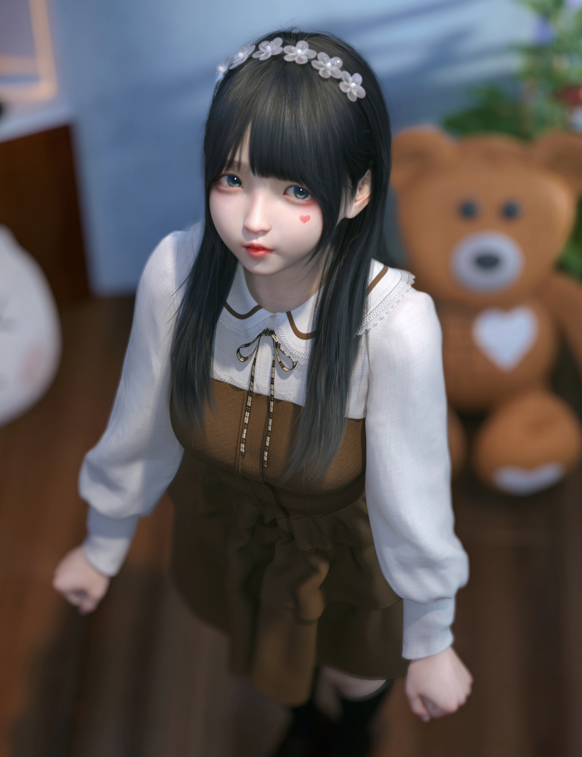 dForce SU Cute Dress for Genesis 8, 8.1, and 9 | Daz 3D