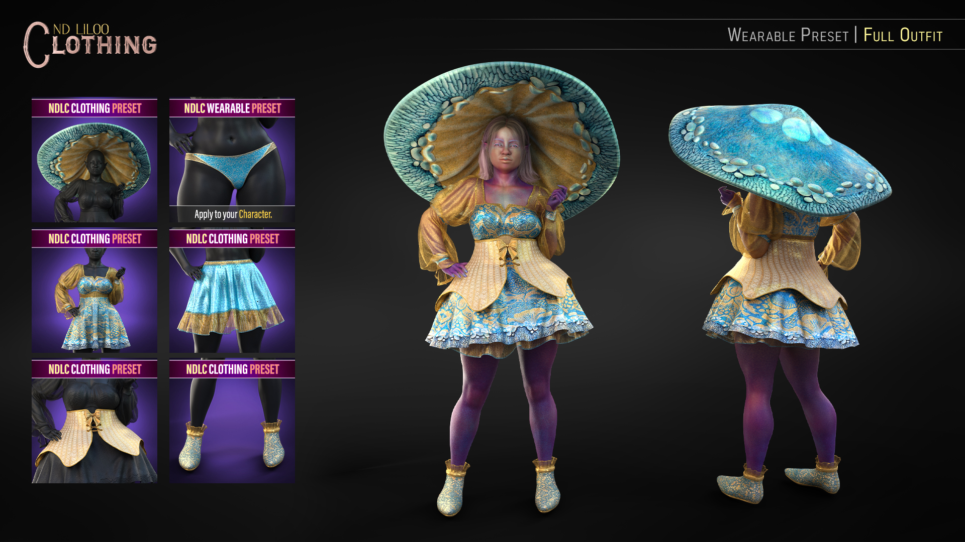 dForce ND Liloo Clothing for Genesis 9 | Daz 3D