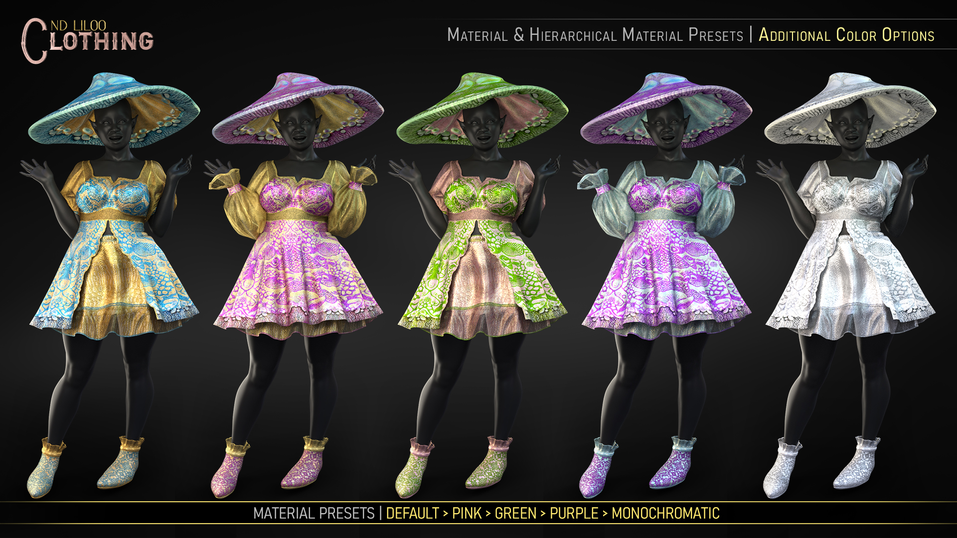 dForce ND Liloo Clothing for Genesis 9 | Daz 3D