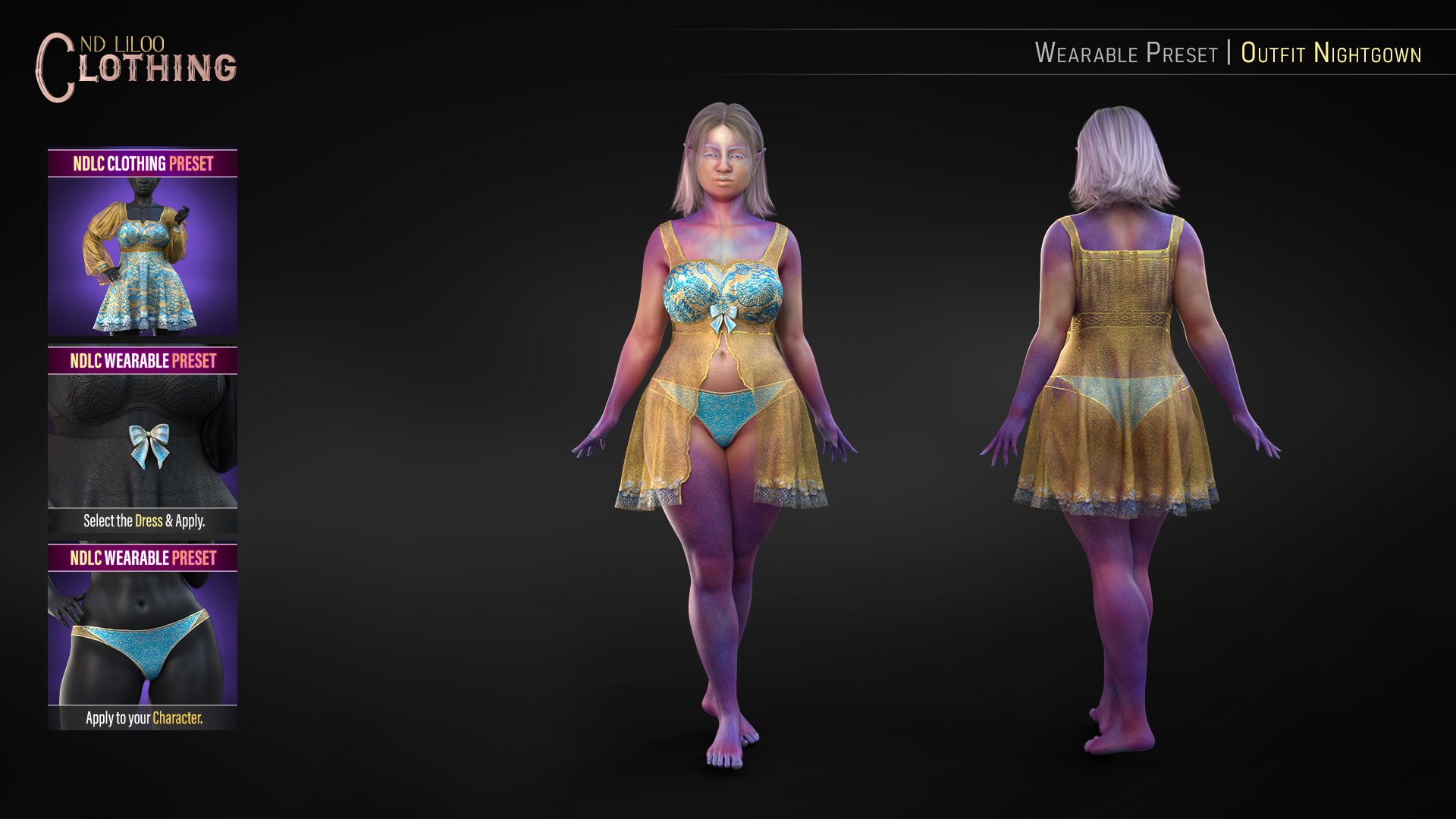 dForce ND Liloo Clothing for Genesis 9 | Daz 3D