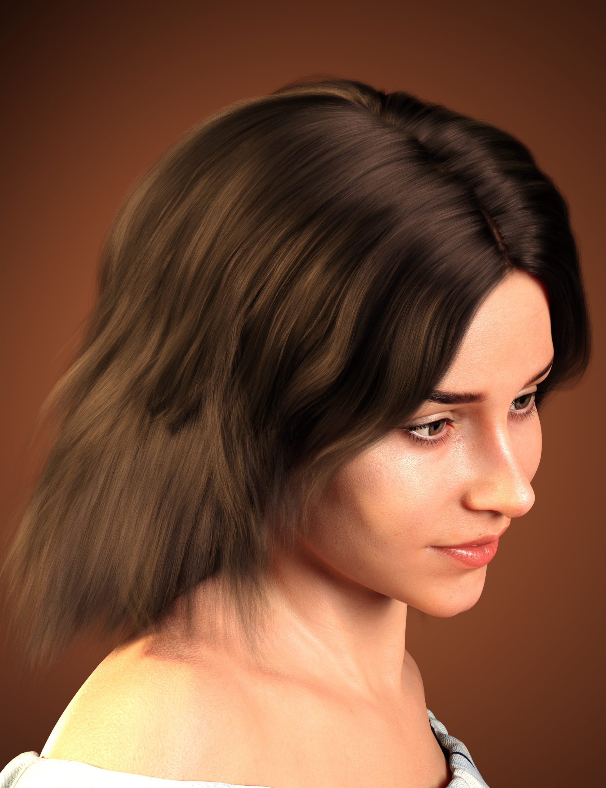 FE Female Linda Medium Hair for Genesis 8 and 8.1 Female | Daz 3D