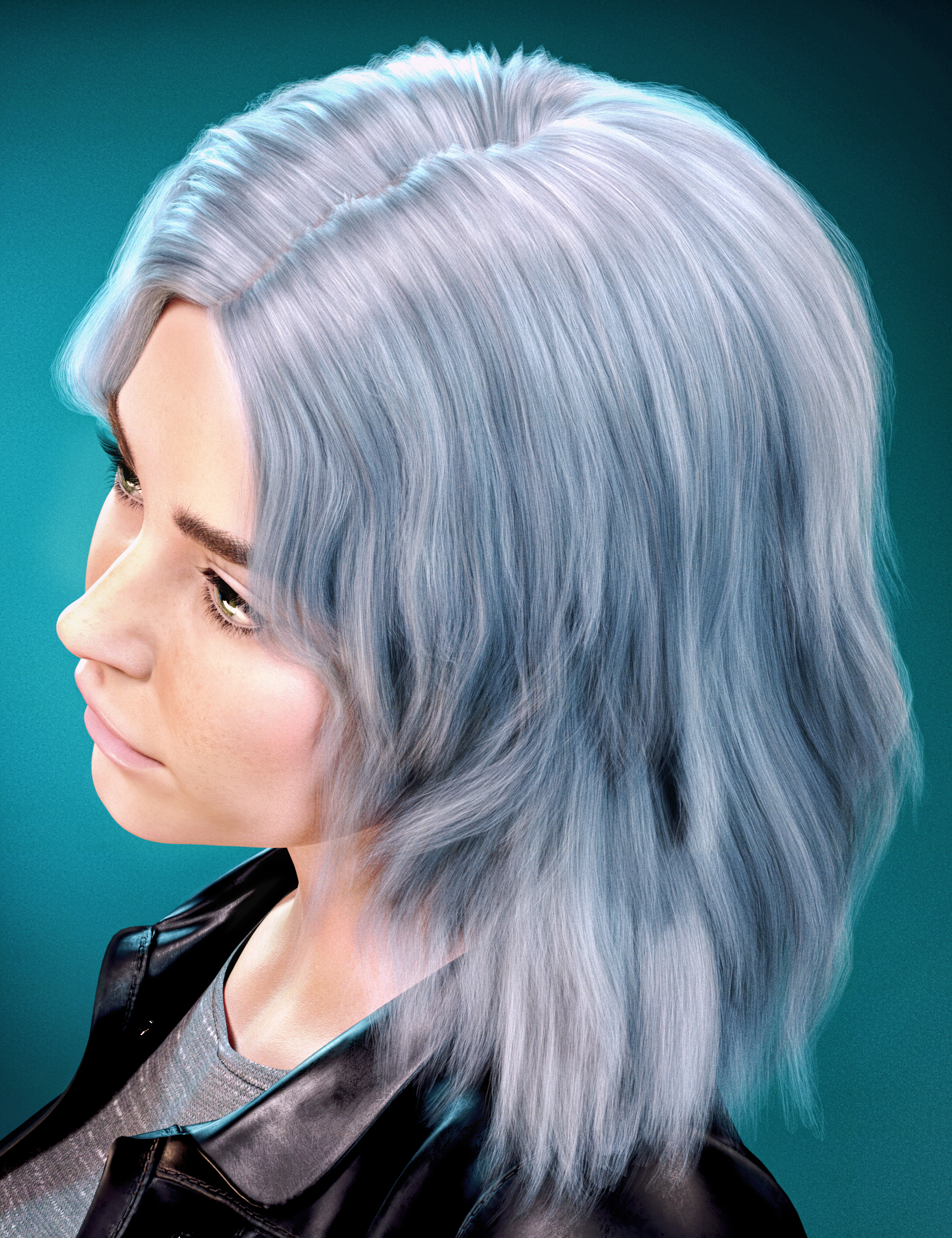 FE Female Linda Medium Hair for Genesis 8 and 8.1 Female | Daz 3D