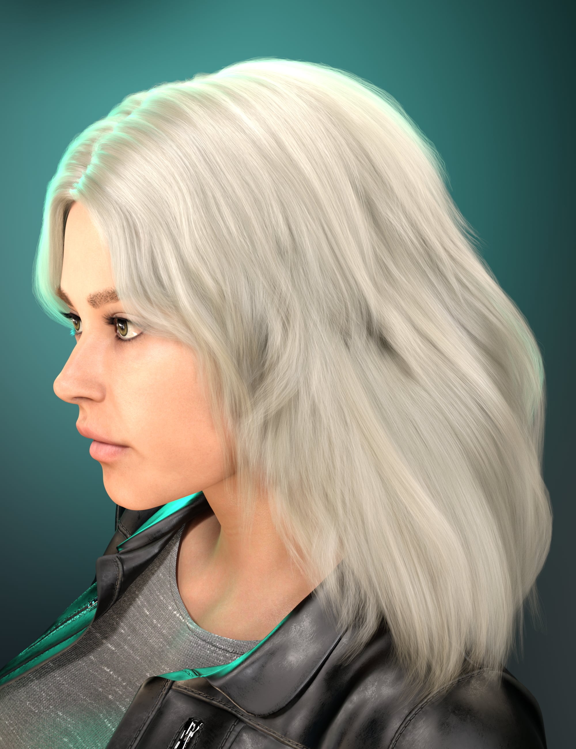 FE Female Linda Medium Hair for Genesis 8 and 8.1 Female | Daz 3D