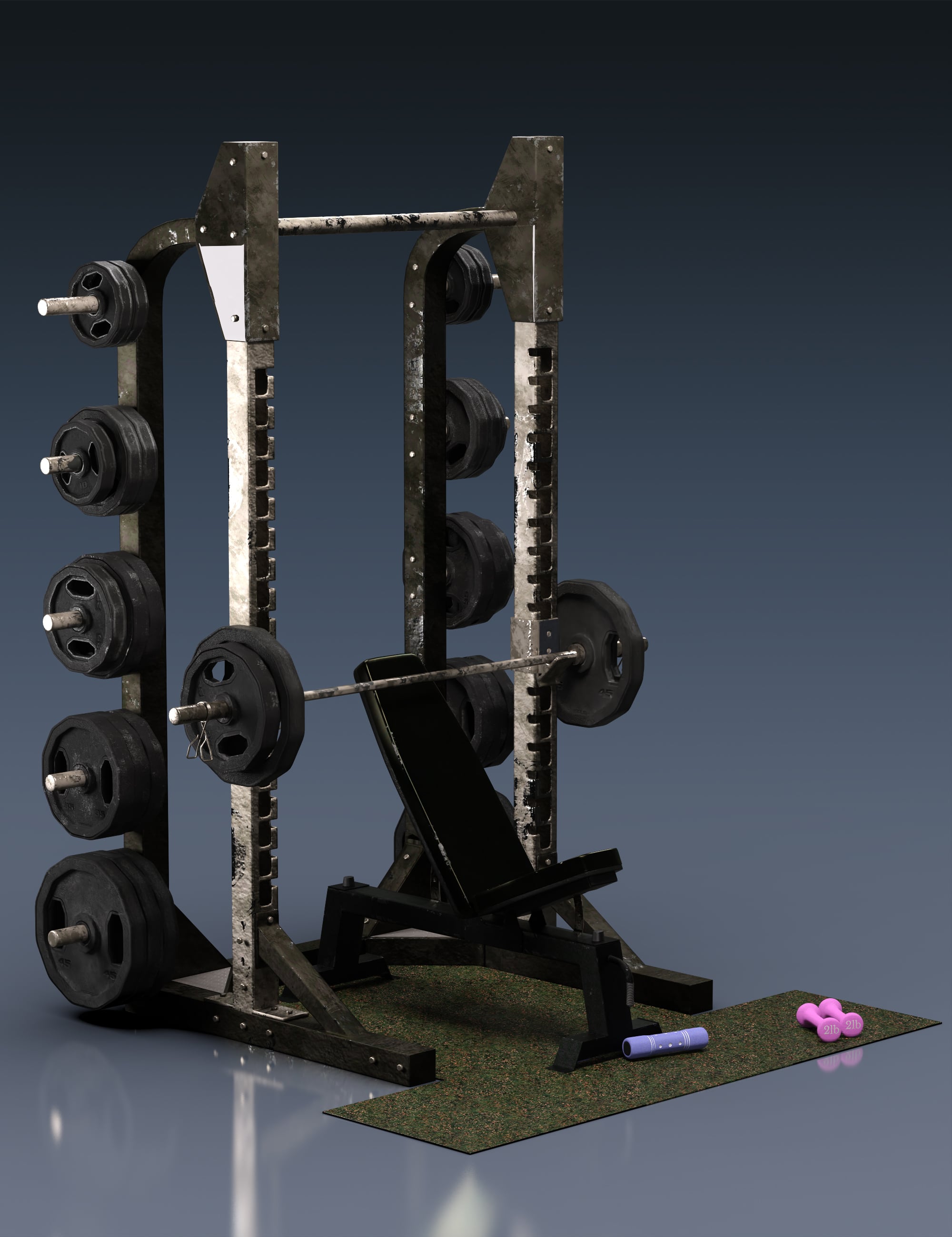 Genesis 9 Masculine Fitness Bundle | Daz 3D