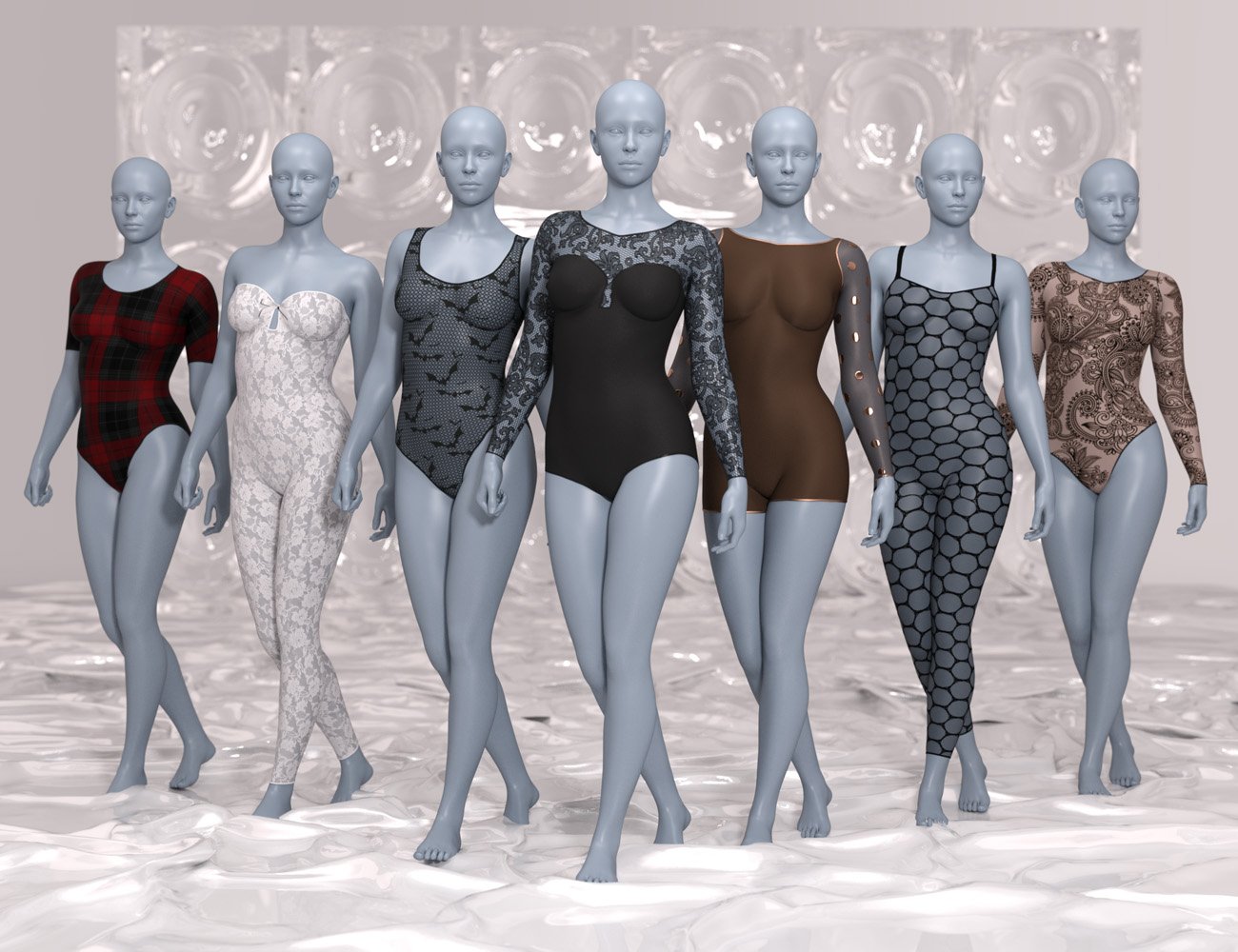 VYK Sexy Skinz - Bodysuits Vol III for Genesis 9 | Daz 3D