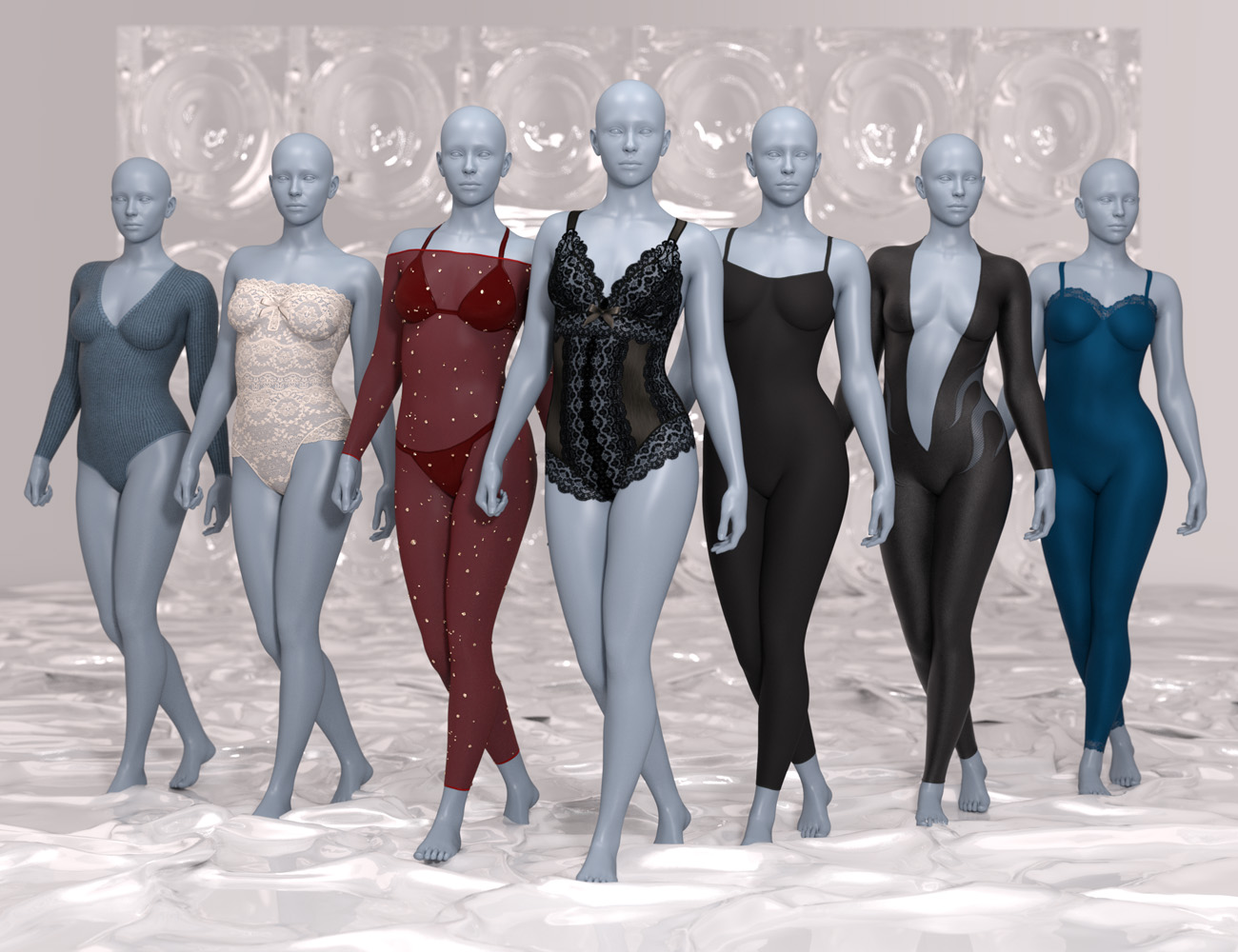 VYK Sexy Skinz - Bodysuits Vol III for Genesis 9 | Daz 3D