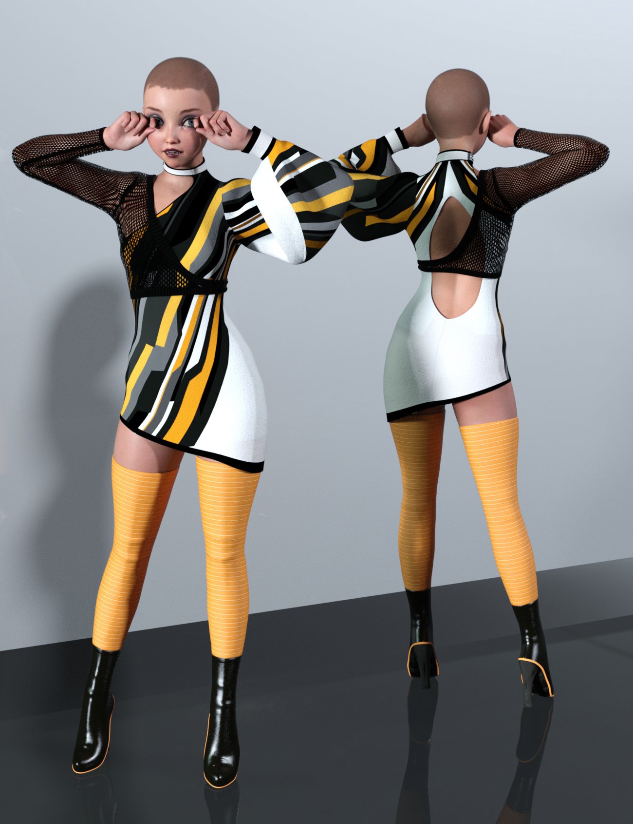 Versatility for dForce CB Juno Clothing Set for Genesis 9 | Daz 3D