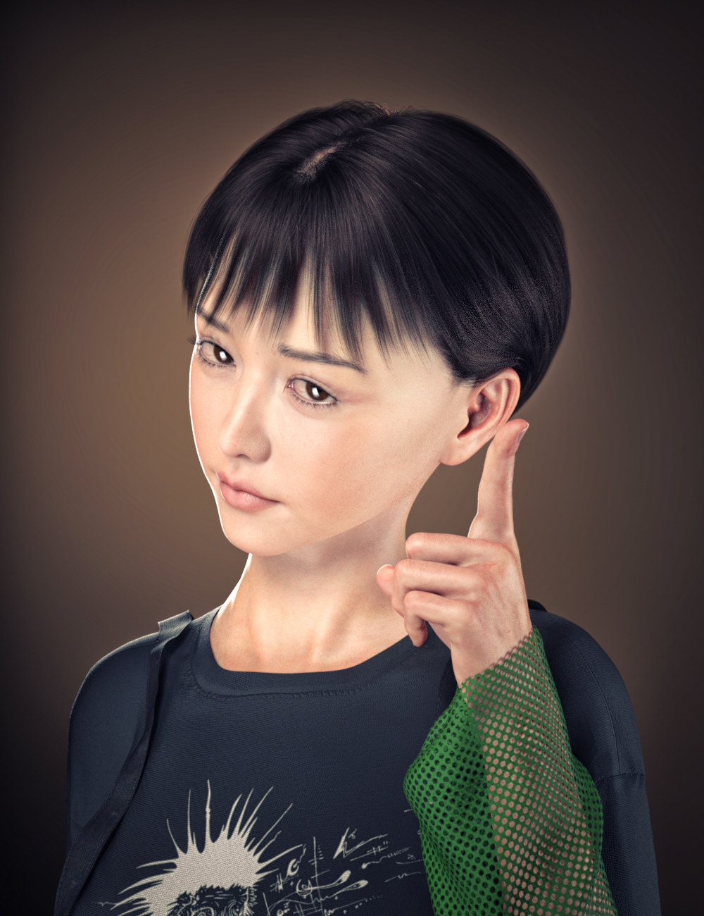 FE Sunshine Short Hair for Genesis 8 and 8.1 Female | Daz 3D