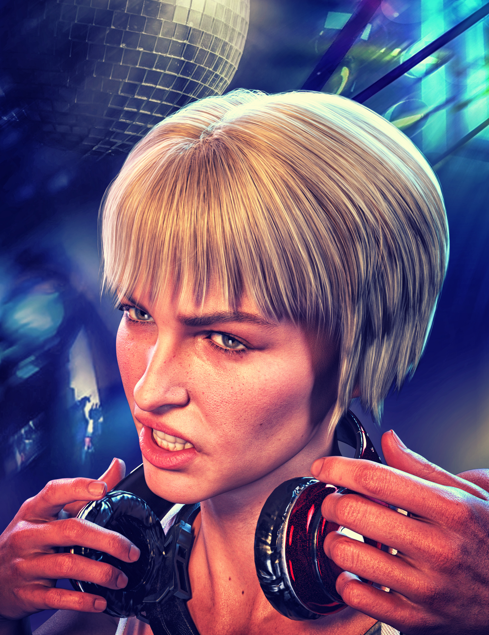 FE Sunshine Short Hair for Genesis 8 and 8.1 Female | Daz 3D