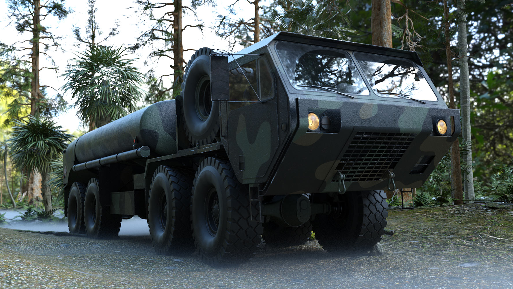 Military Fuel Tanker Truck | Daz 3D