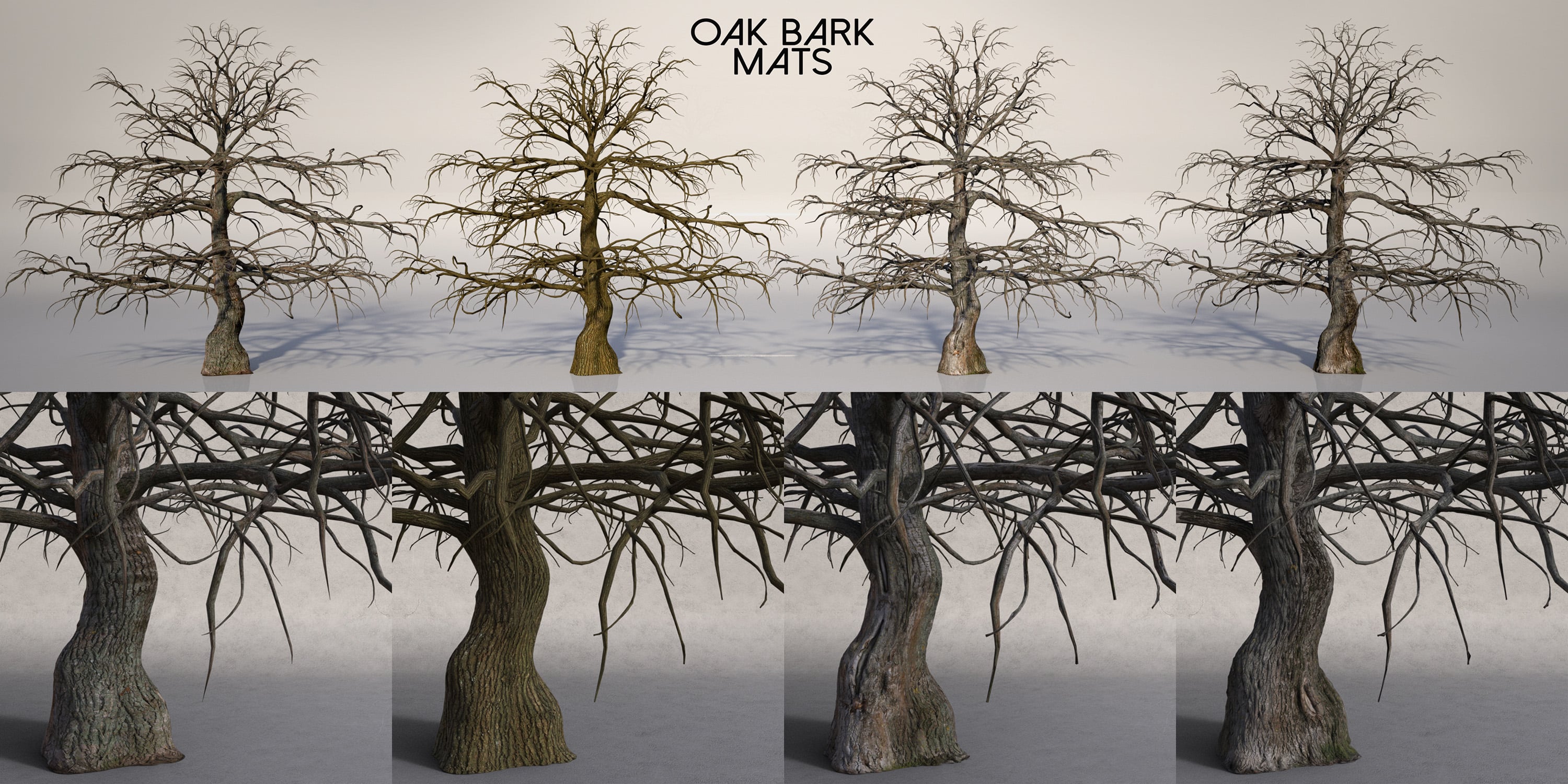 Red Oak Tree with dForce Leaves | Daz 3D