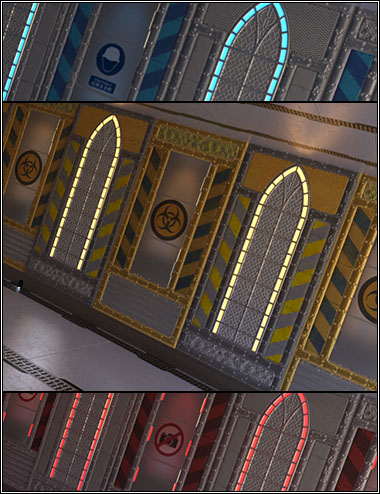 Medieval Sci-Fi Iray Wall Panel Shaders | Daz 3D