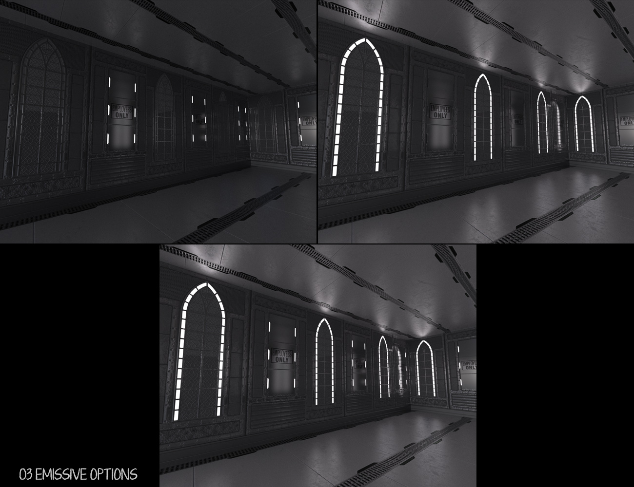 Medieval Sci-Fi Iray Wall Panel Shaders | Daz 3D