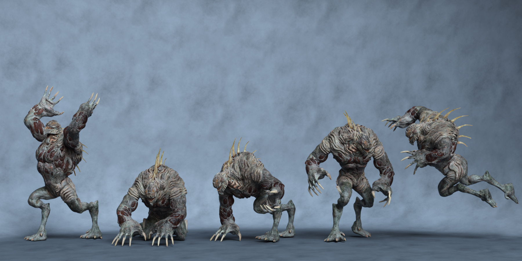 On the Loose Poses for the Ravager Parasite | Daz 3D
