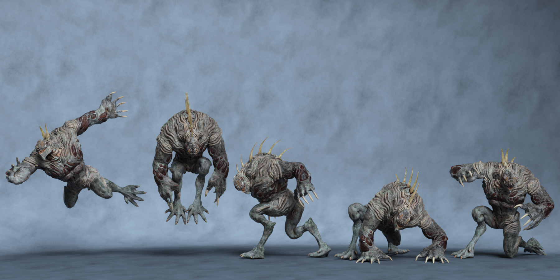 On the Loose Poses for the Ravager Parasite | Daz 3D
