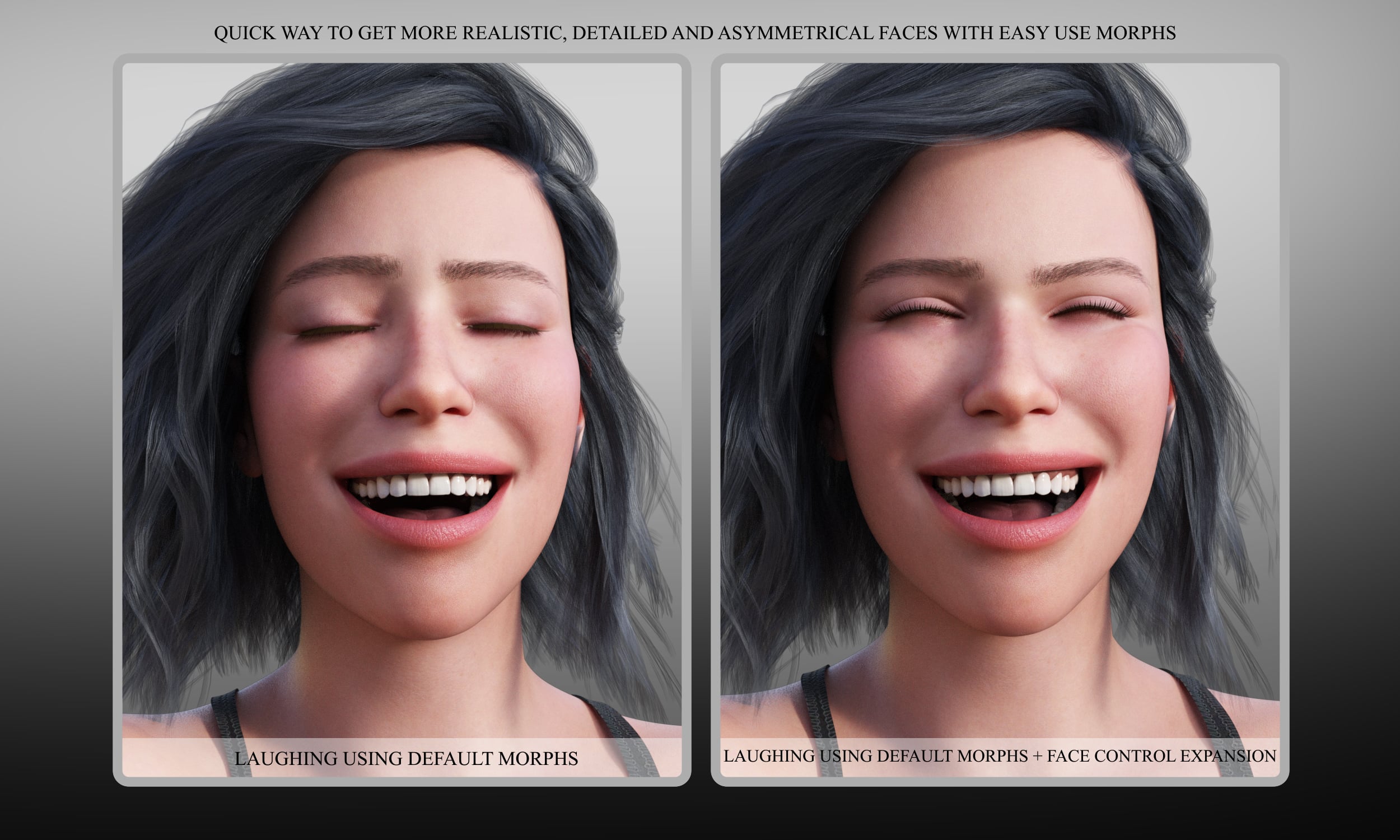 JW Face Control Expansion for Genesis 9 | Daz 3D