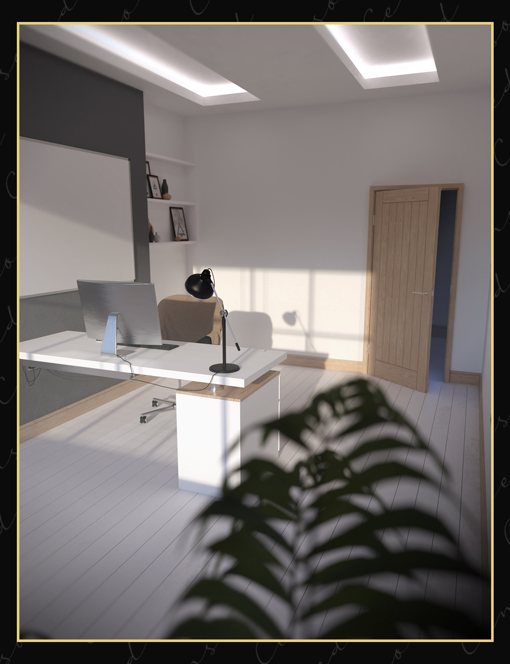 The Minimalist Home Office | Daz 3D