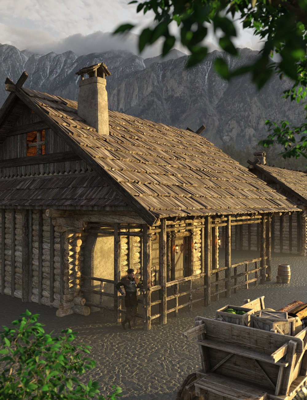 Tiled Cabins | Daz 3D