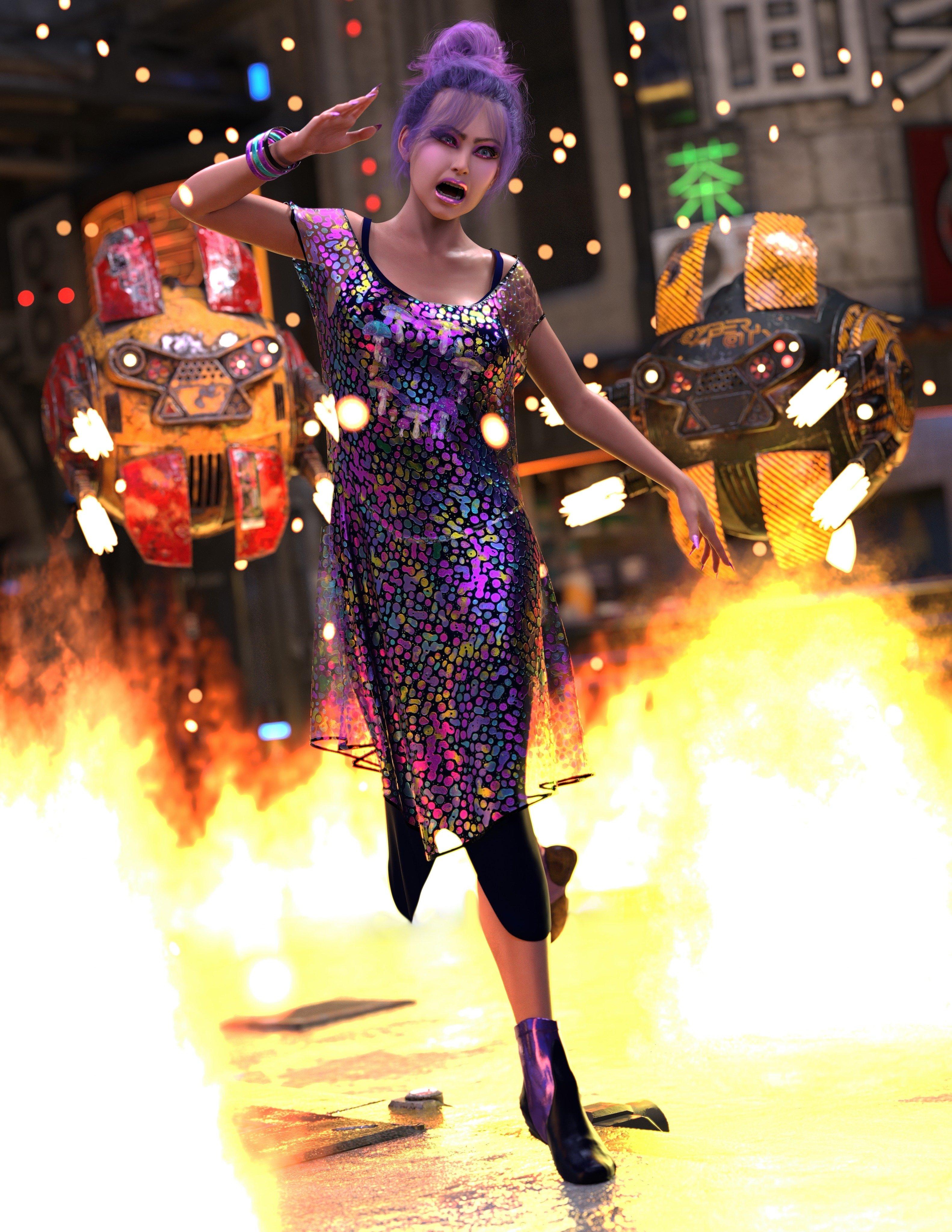 Versatility for dForce Jane Outfit for Genesis 9 | Daz 3D