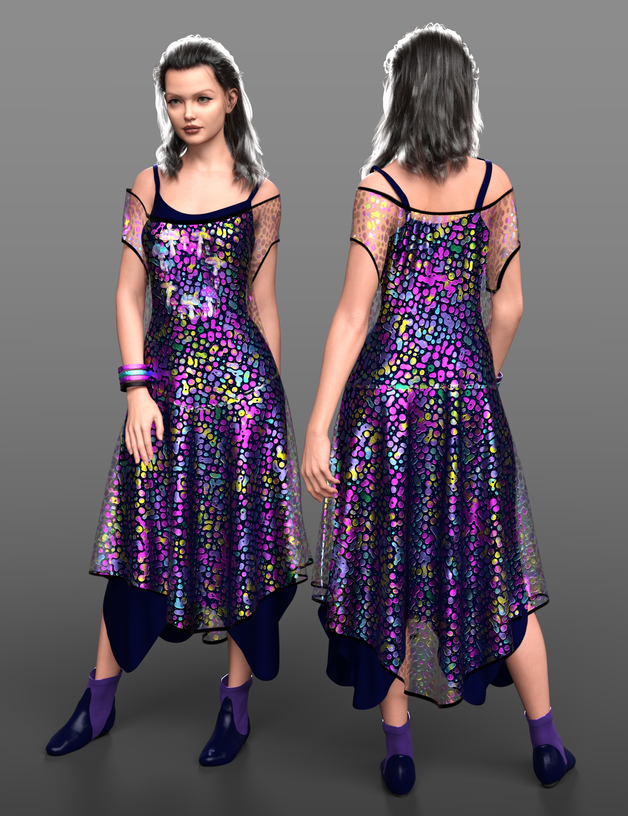 Versatility for dForce Jane Outfit for Genesis 9 | Daz 3D