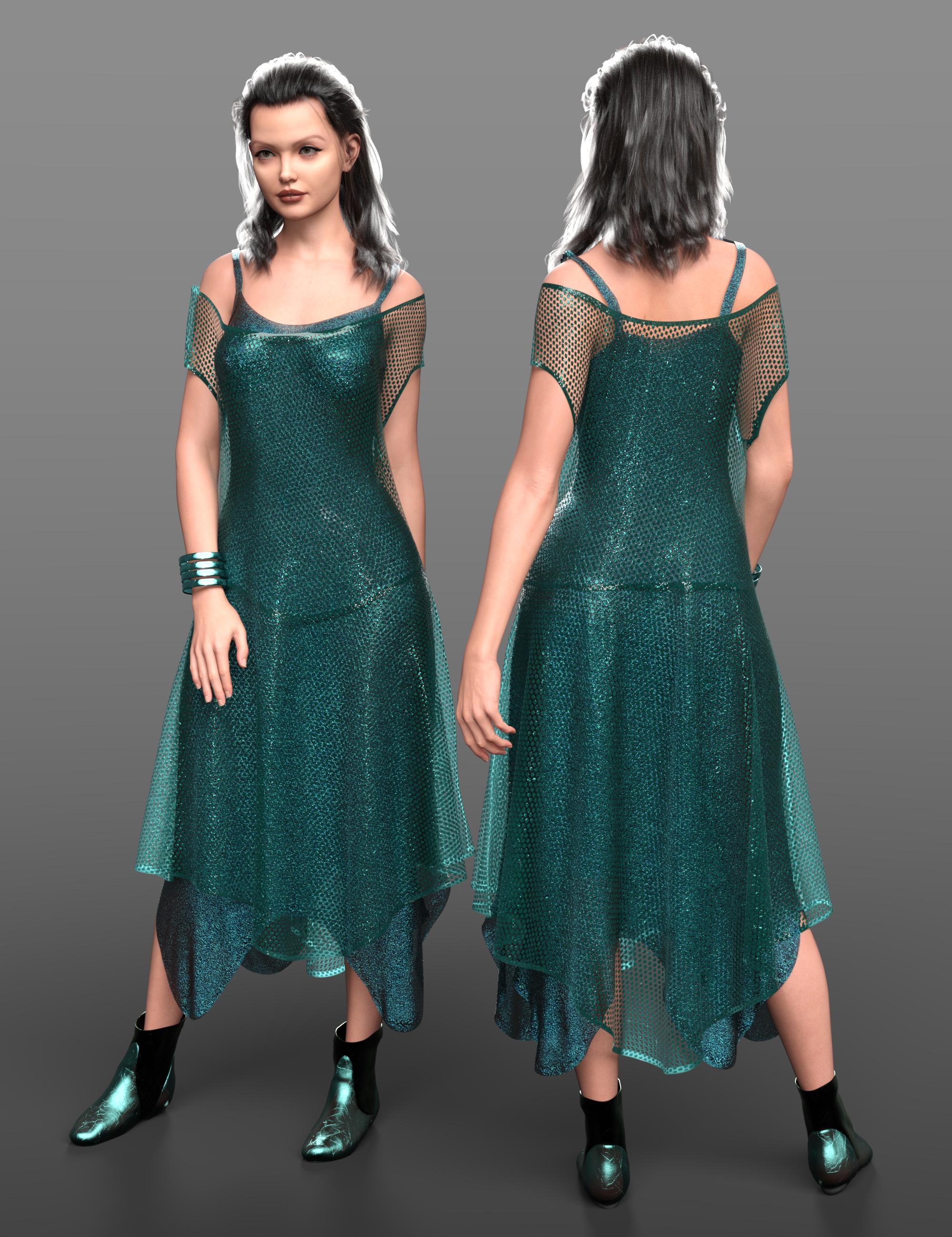Versatility for dForce Jane Outfit for Genesis 9 | Daz 3D