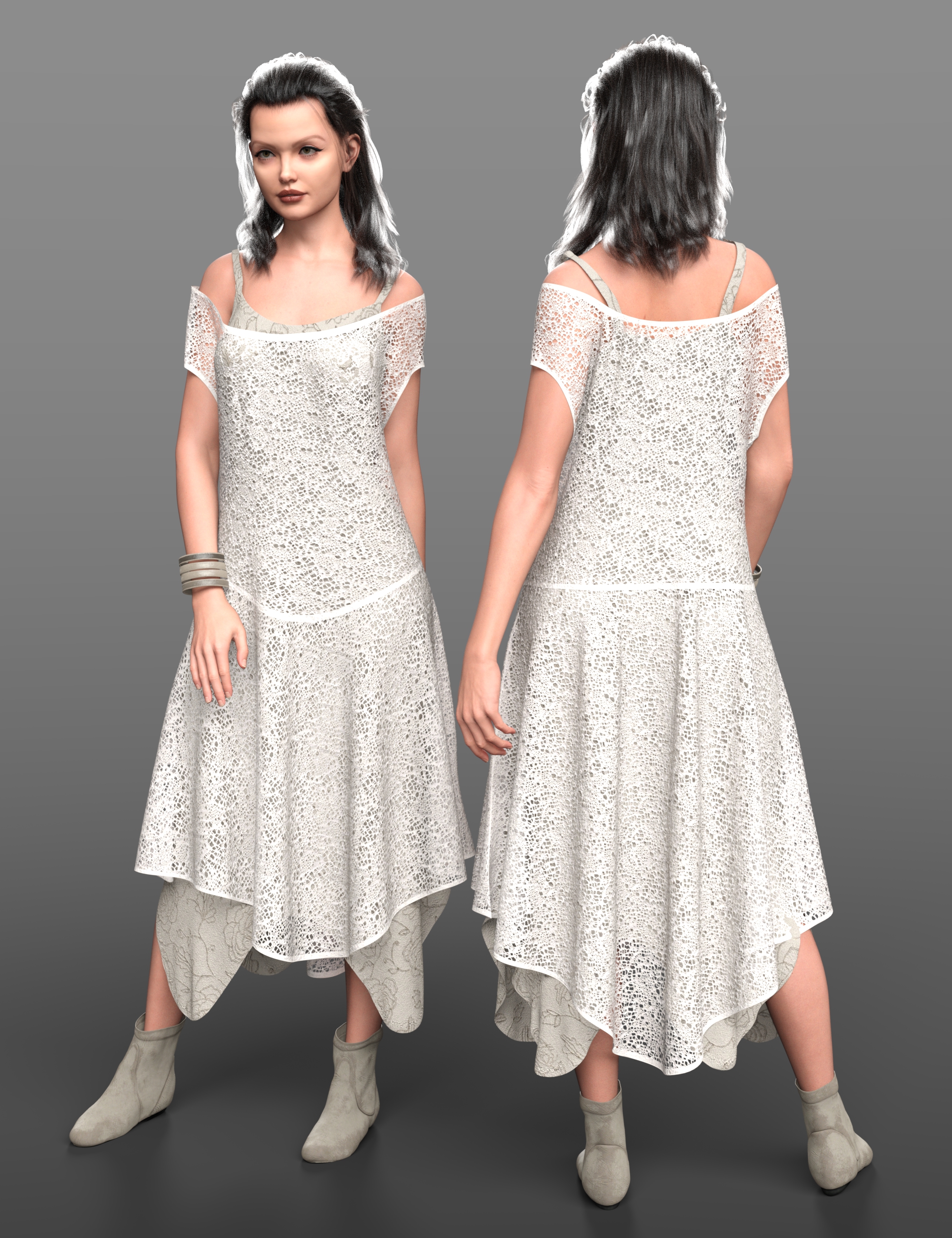 Versatility for dForce Jane Outfit for Genesis 9 | Daz 3D