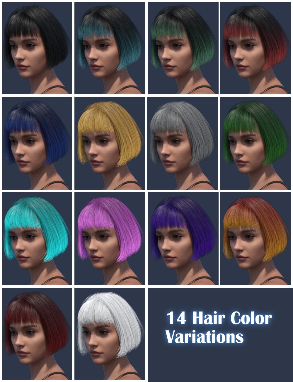 JL Hair 007 - Jenny Hair for Genesis 9 | Daz 3D