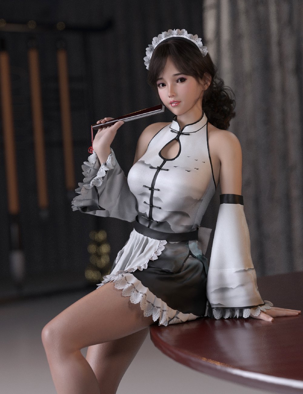 Dforce Mktg Summer Maid Outfit For Genesis 8 1 And 9 Daz 3d