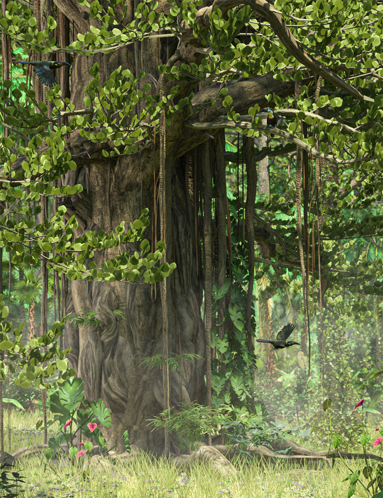 Banyan Trees - High Resolution Plants for Daz Studio | Daz 3D