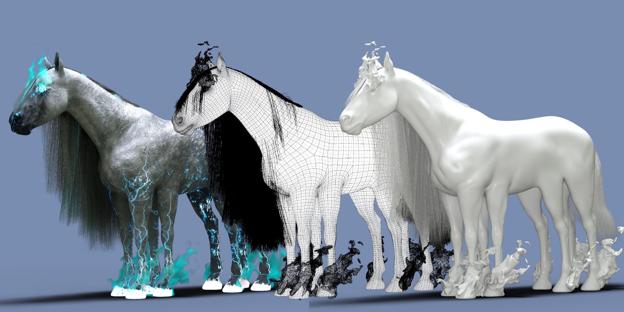 DA Sleipnir for Daz Horse 3 | Daz 3D