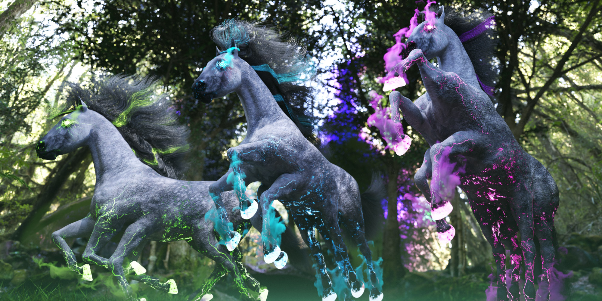 DA Sleipnir for Daz Horse 3 | Daz 3D
