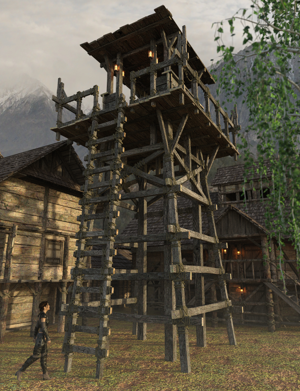 Village Watchtowers | Daz 3D