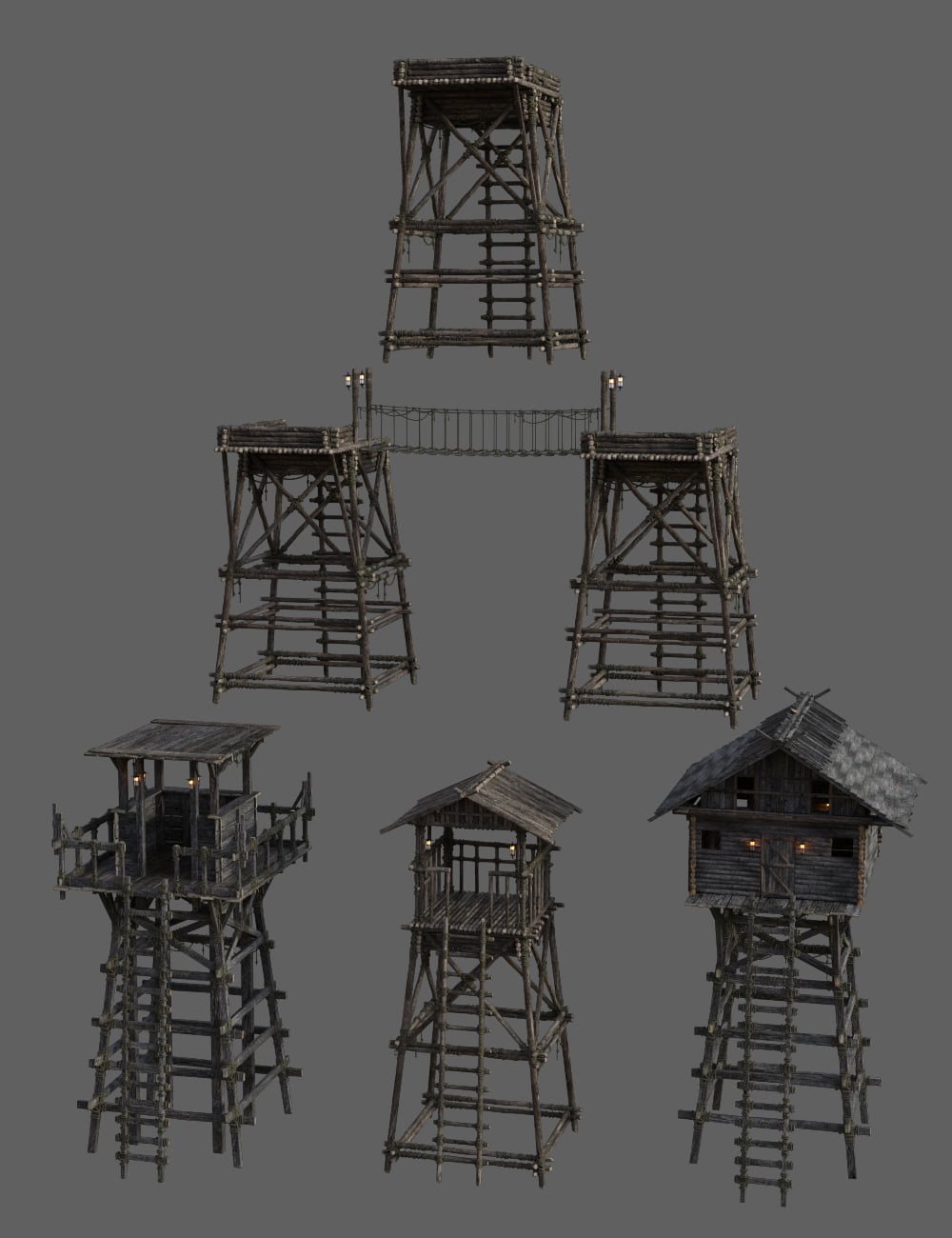 Village Watchtowers | Daz 3D