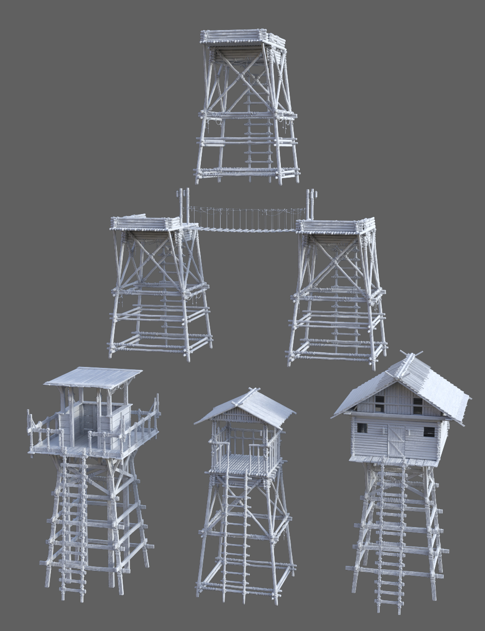 Village Watchtowers | Daz 3D