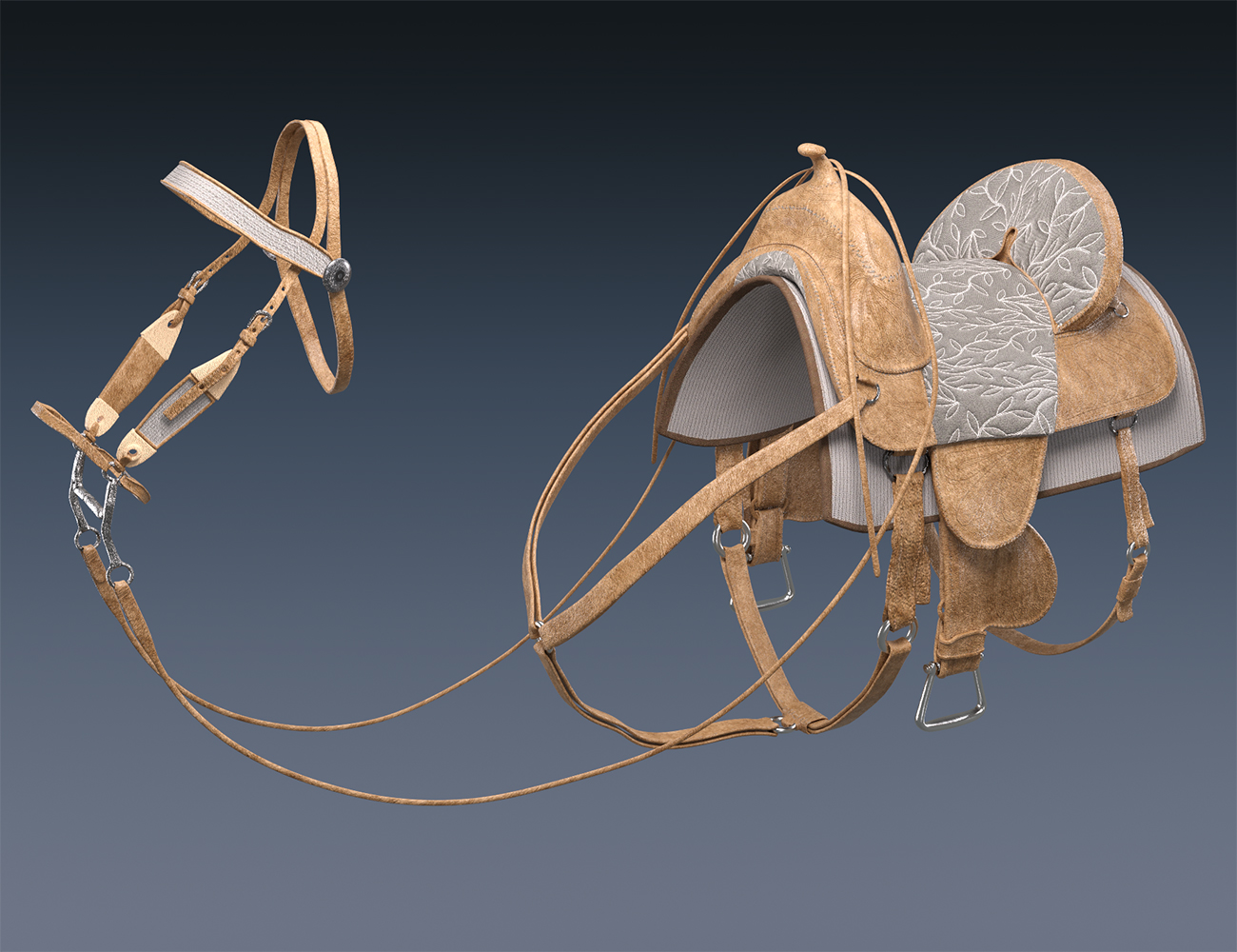 Western Horse Tack Texture Expansion | Daz 3D